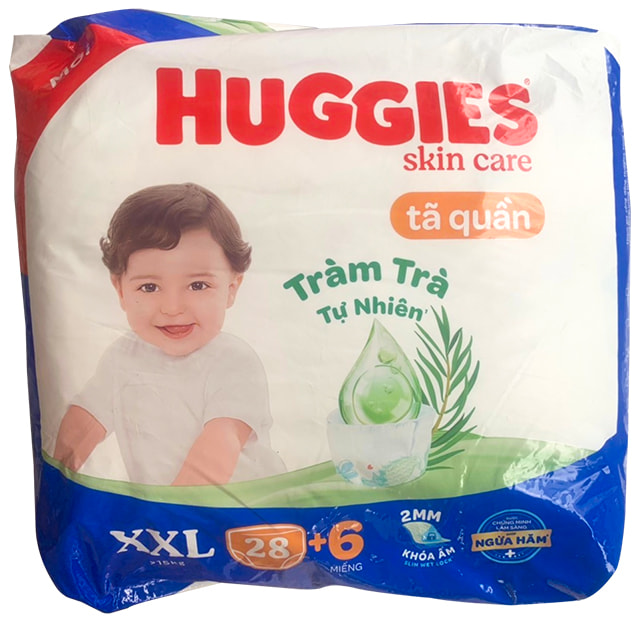 Tã dán sơ sinh Huggies Size S 80 +2 miếng cho trẻ 4-8kg | Tạp Hóa Tâm Nở
